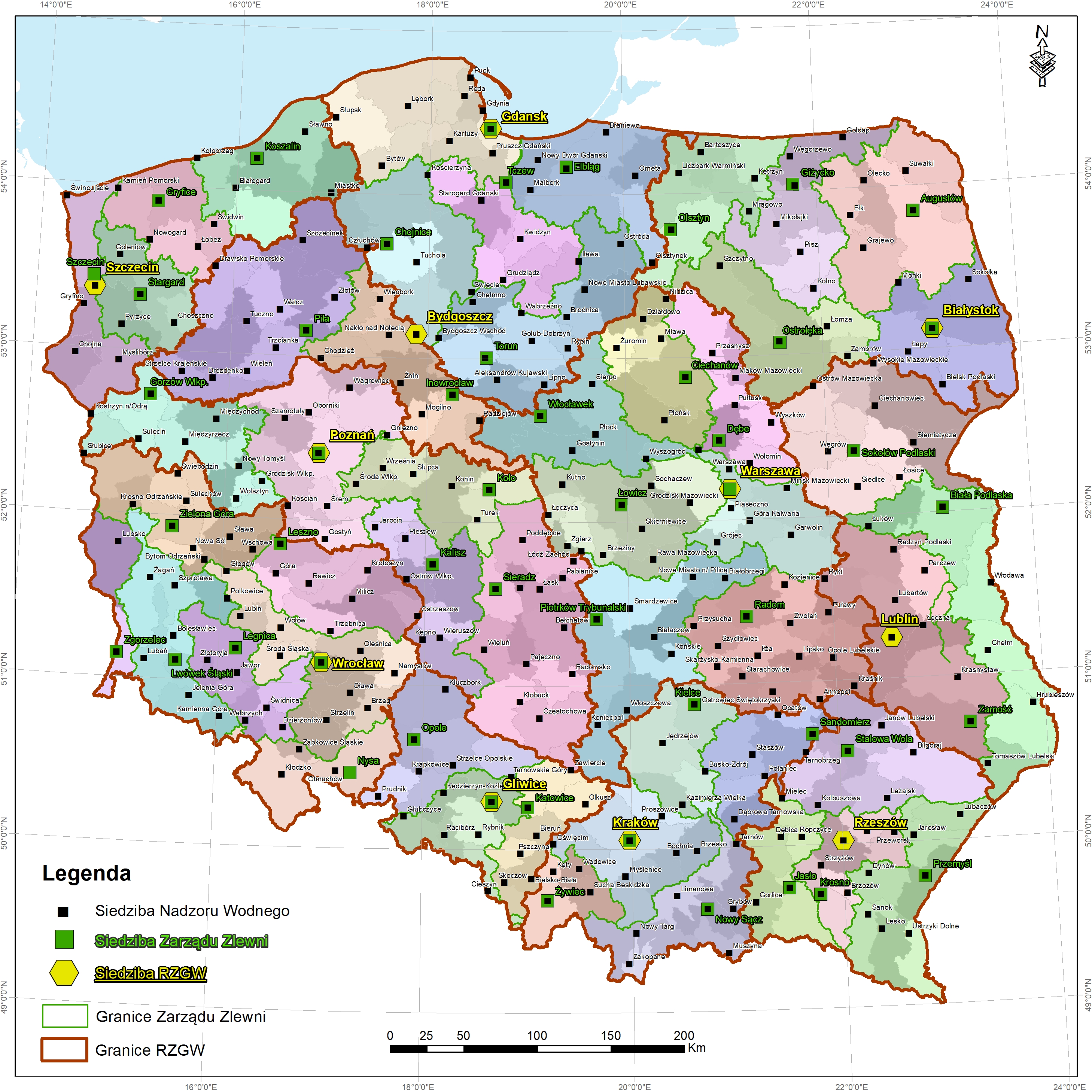 Państwowe Gospodarstwo Wodne Wody Polskie - wody.gov.pl - Mapa